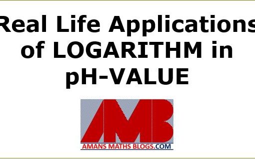 Real life application of logarithms and its implementation with example
